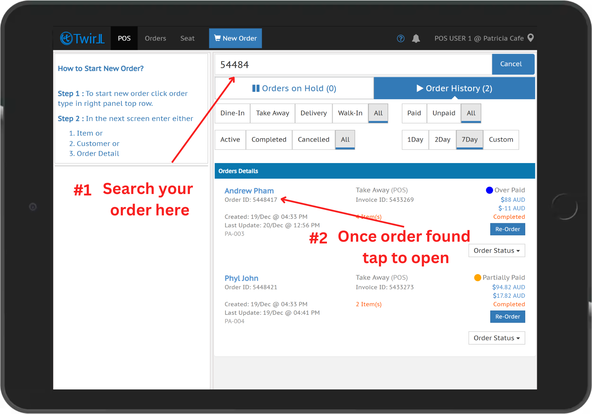 How To Add New Items In Order - Twirll